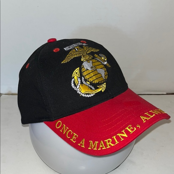 U S Marines | Accessories | Once A Marine Always A Marine Black And Red ...